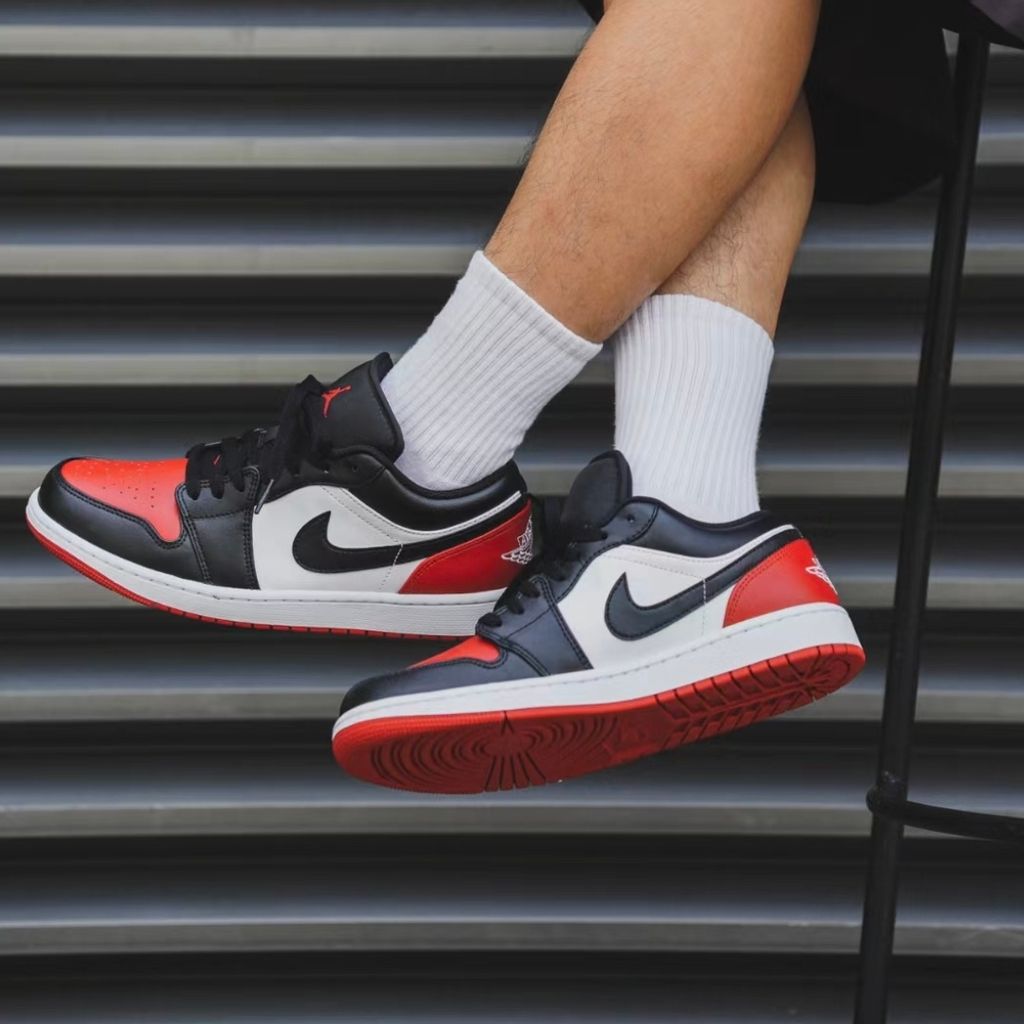 Giày Air Jordan 1 Low 'Bred Toe 2.0' 553560-612 / 553560-161 | The Saigon